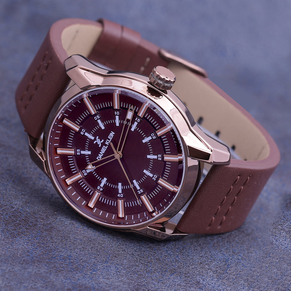 Daniel Klein Premium Men Brown Dial Analogue Watch
