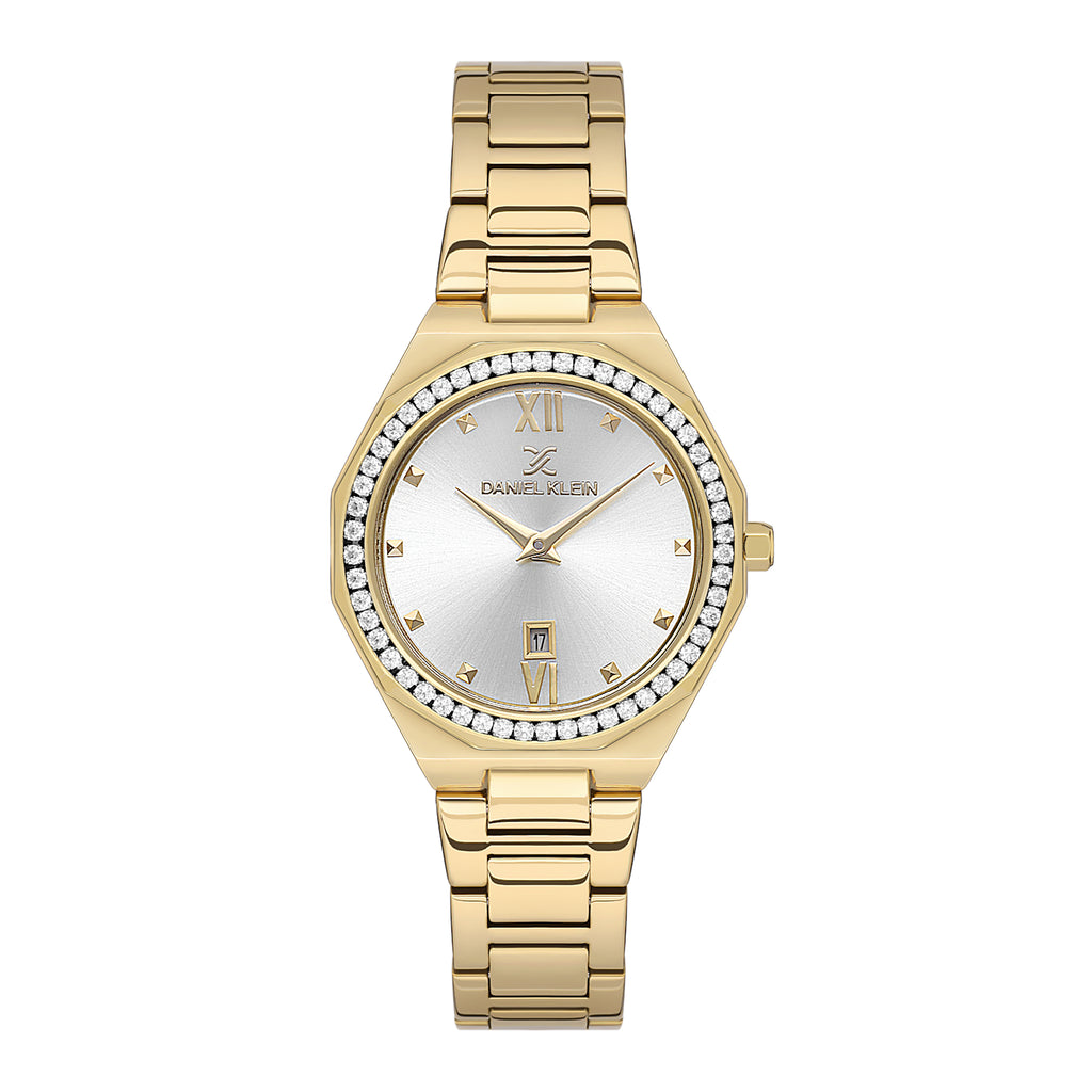 Daniel Klein Silver Dial Premium Women Analogue Watch