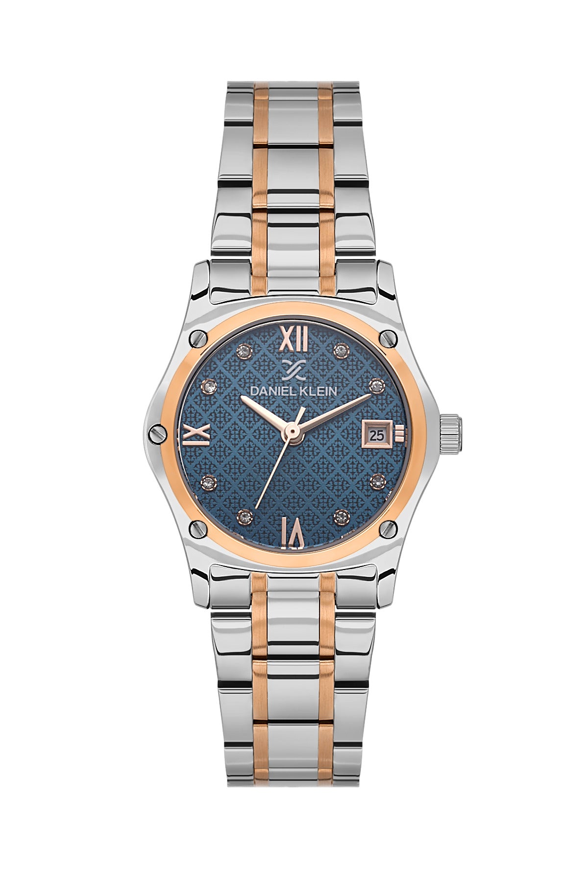 Daniel Klein Blue Dial Two-Tone Women’s Analog Watch DK.1.14271-6