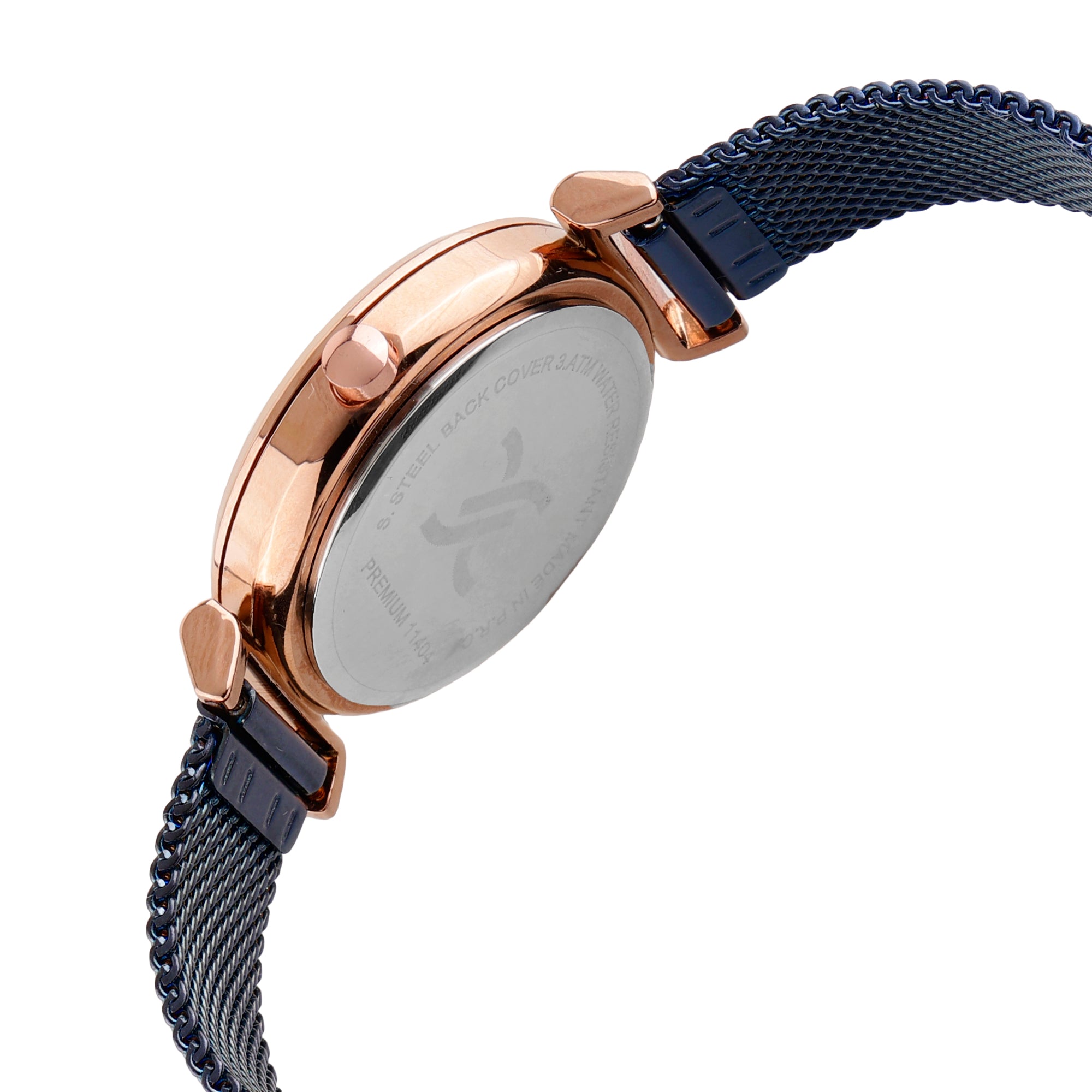 Daniel Klein Blue Dial Analog Gift Set Watch with Bracelet For Women