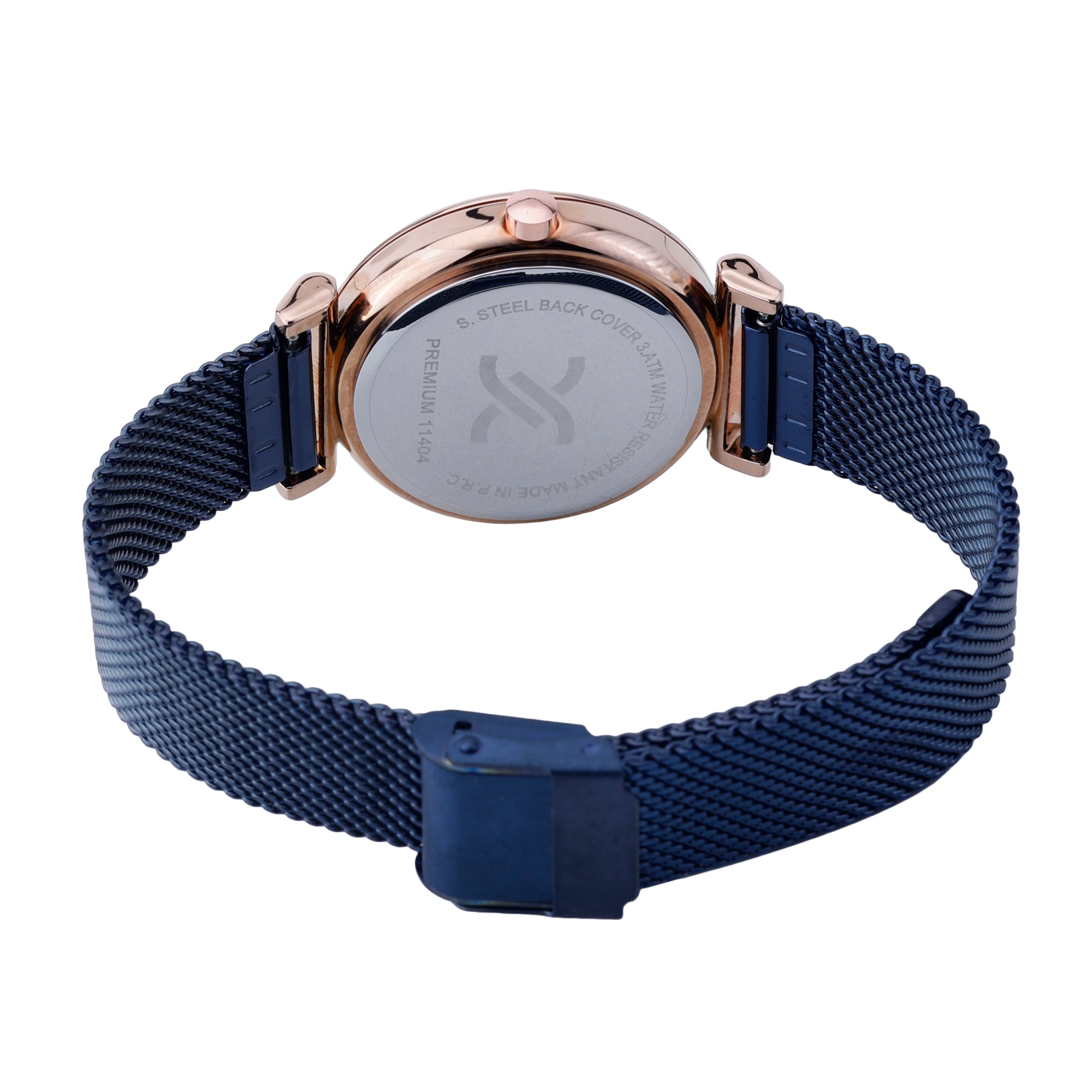 Daniel Klein Blue Dial Analog Gift Set Watch with Bracelet For Women
