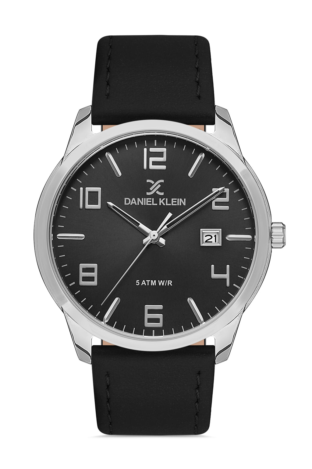 Daniel Klein Premium Men Gun Black - Sunray Dial With Real Index Watch