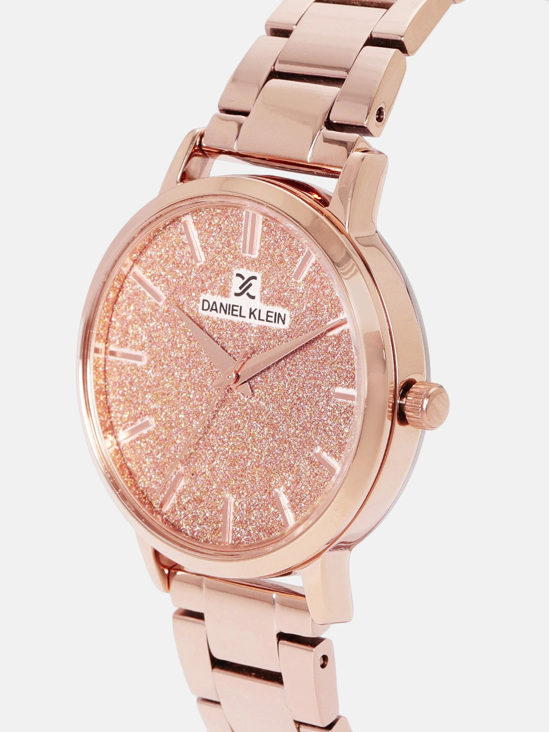 Daniel Klein Premium Women Rose Gold Dial Watch